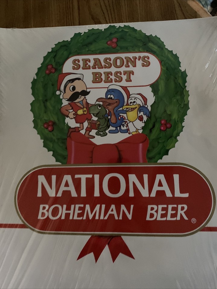 National Bohemian Beer “Season’s Best” Paper Sign 23”x 17” | eBay
