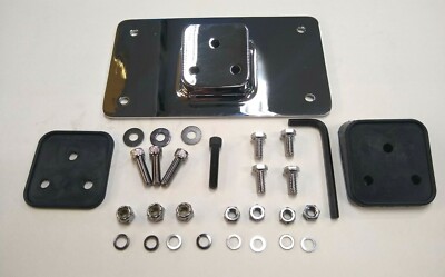 Lay Down License Plate Mount Backing Plate Kit For Harley Big Twin ...
