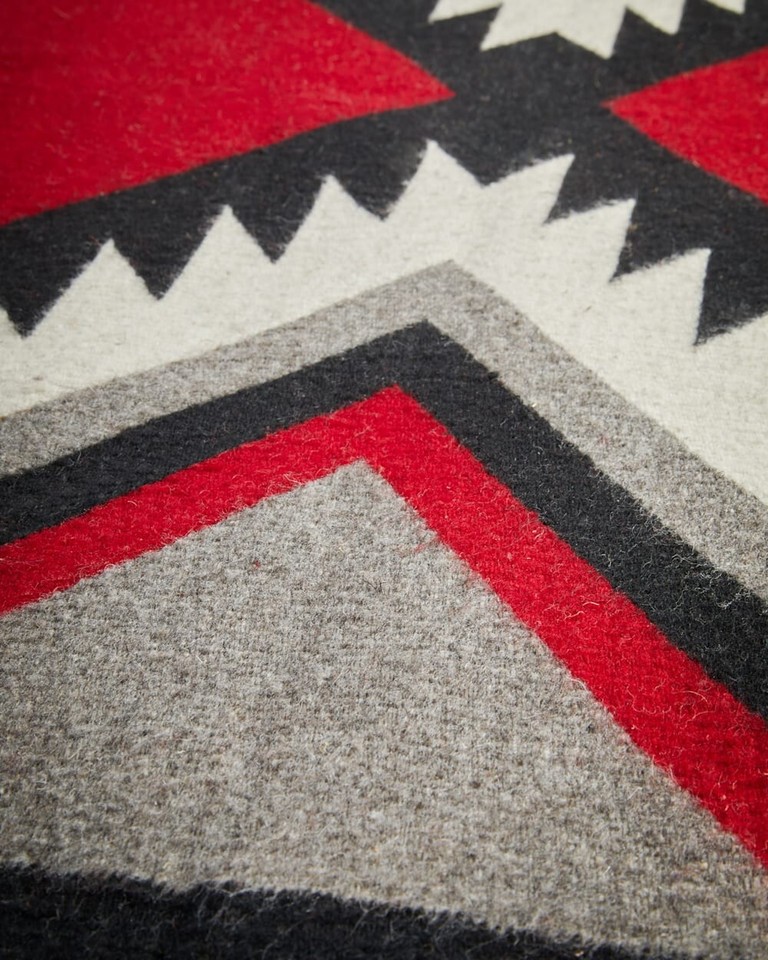 Antique Aztec Native American Indian Bohemian Navajo Wool Rug Two Grey ...