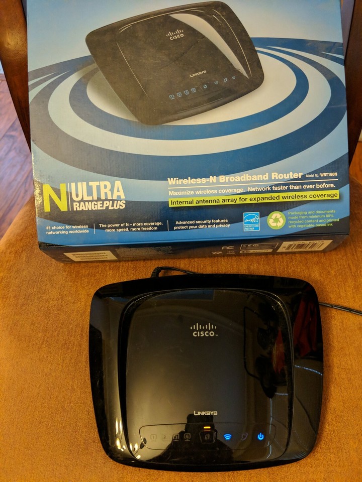 Cisco-Linksys WRT160N Wireless-N Broadband Router with original ...