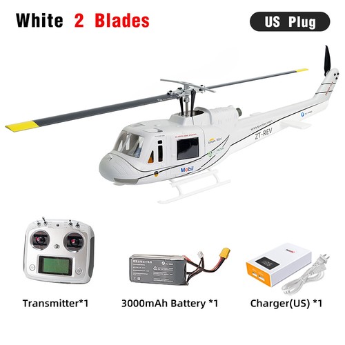 FlyWing UH1 V4 RC Helicopter M10 GPS H1 Altitude Hold US Plug White RTF ...