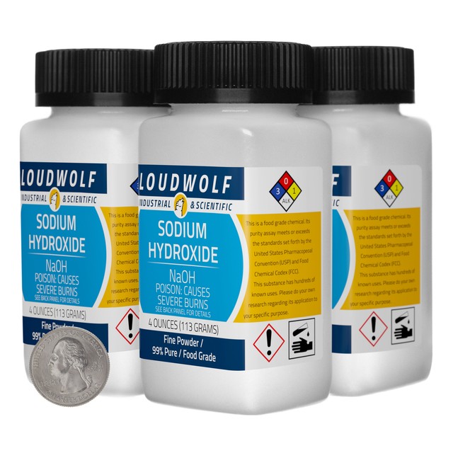 Lw-naoh-16 Loudwolf Industrial Scientific Sodium Hydroxide Lye Caustic ...