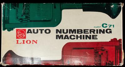 Stamps & Daters - Numbering Machine Model