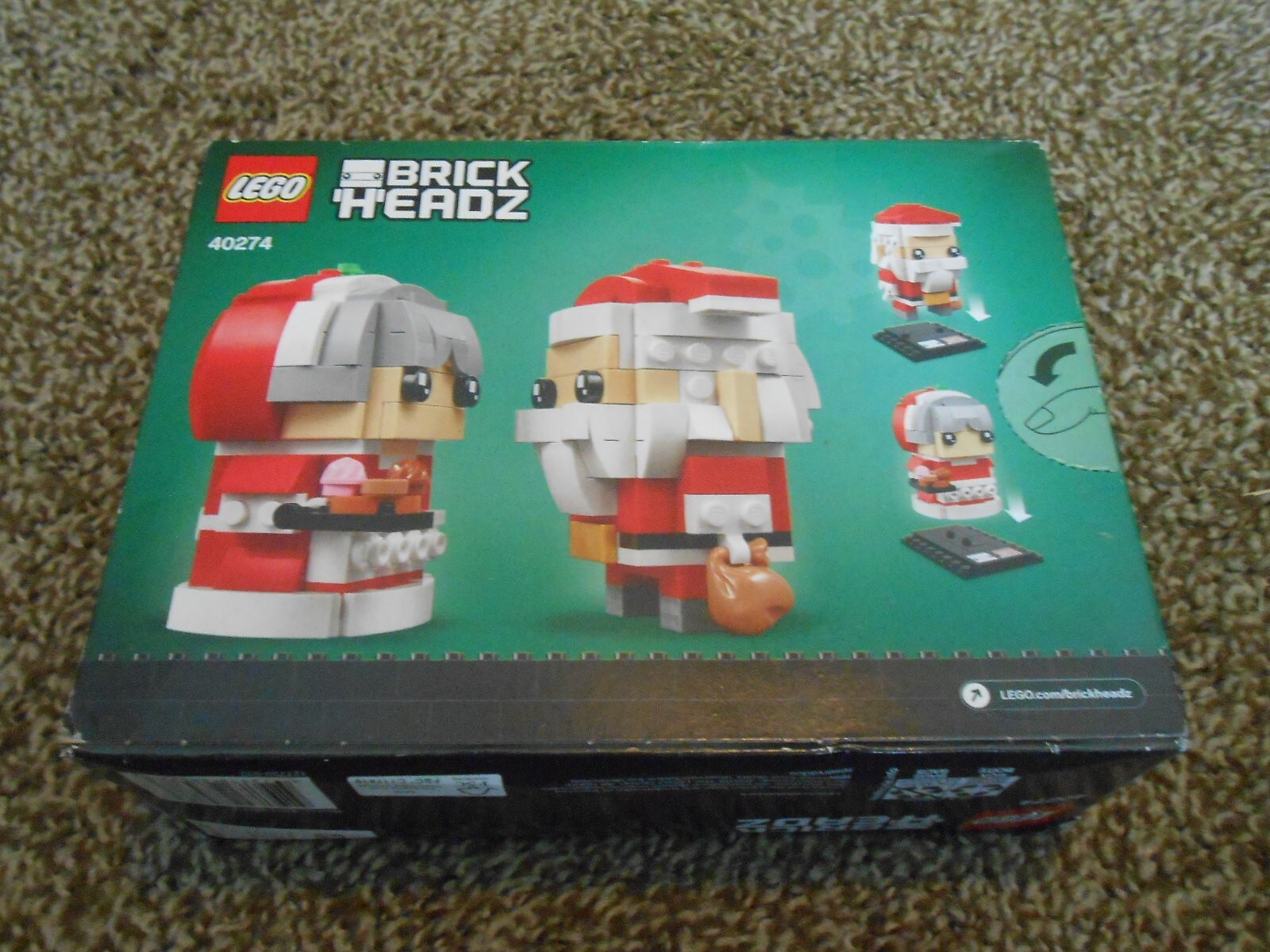 Building Toy - LEGO - BRICK HEADZ - MR / MRS SANTA CLAUS - Christmas ...