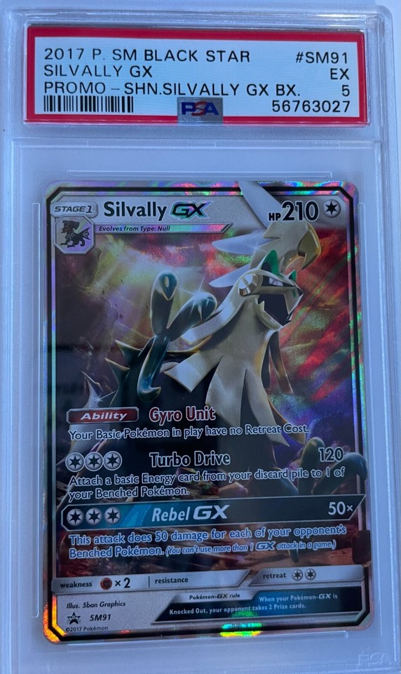 2017 POKEMON P. SM BLACK STAR SILVALLY GX PROMO- SHN.SILVALLY X BX | eBay