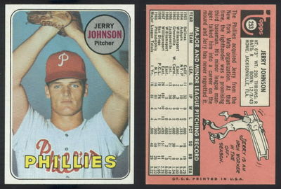 (29615) 1969 Topps 253 Jerry Johnson Phillies-NM | eBay