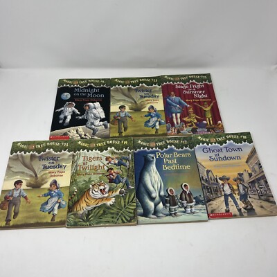 Lot Of 7 Magic Tree House Chapter Books. Paperback Books By Mary Pope ...