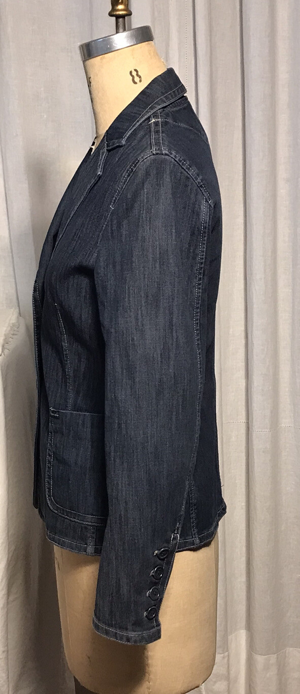 Faconnable Womens Blue denim Jacket Sz XS pre-owned | eBay