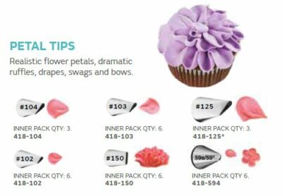 Wilton Petal Cake Decorating Nozzle Icing Tips | eBay UK