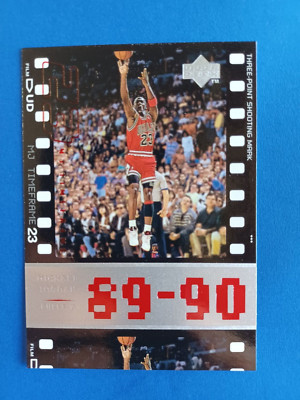 1998-99 UPPER DECK MICHAEL JORDAN MJ TIMEFRAME #33 THREE POINT SHOOTING ...