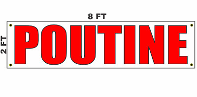 POUTINE Banner Sign 2x8 | eBay