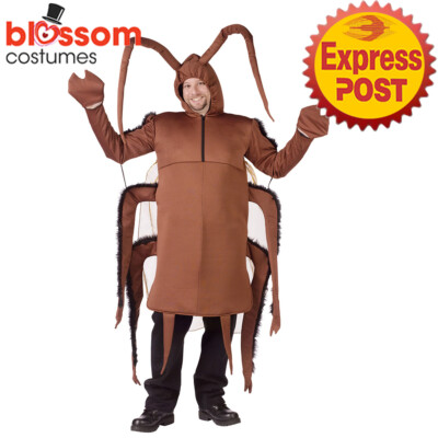 EY8 Mens Cockroach Costume Funny Footy Party Halloween Insect Animal ...