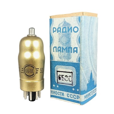 6B8S Tube Vintage Soviet Double Diode - Pentode Svetlana 1956 NIB Lot ...