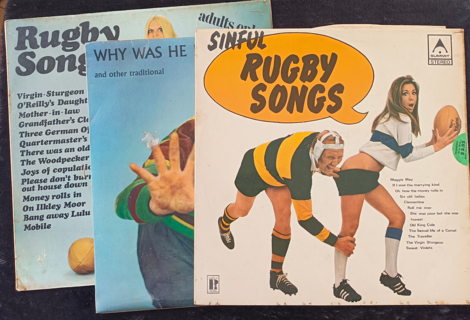 RUGBY SONGS 3 LP Lot Comedy/Novelty | eBay