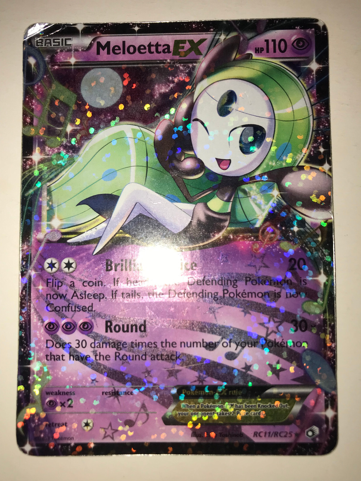 Pokémon TCG Meloetta EX RC11/RC25 Legendary Treasures Ultra Rare Holo ...