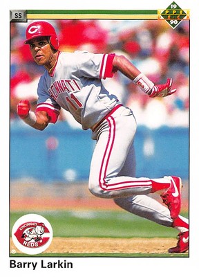 Barry Larkin 1990 Upper Deck 167b Cincinnati Reds Baseball Card | eBay