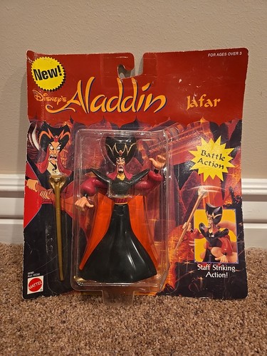 Mattel Disney Aladdin Jafar 1995 Vintage Action Figure, Arcotoys, New ...