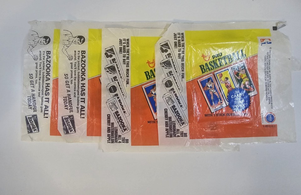 1980 TOPPS BASKETBALL EMPTY WAX PACK WRAPPER LOT OF 4 + Variation | eBay