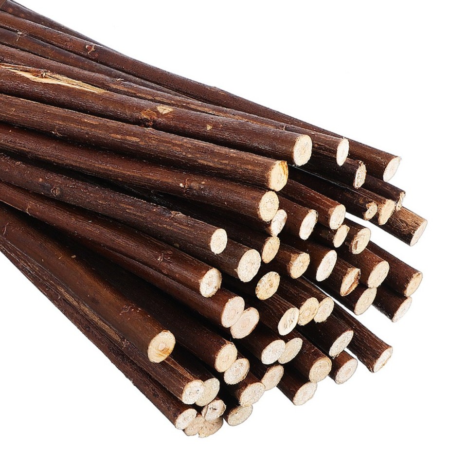 50 Pcs Wood Branch Stick Decor Small Pieces for Crafts DIY Driftwood ...