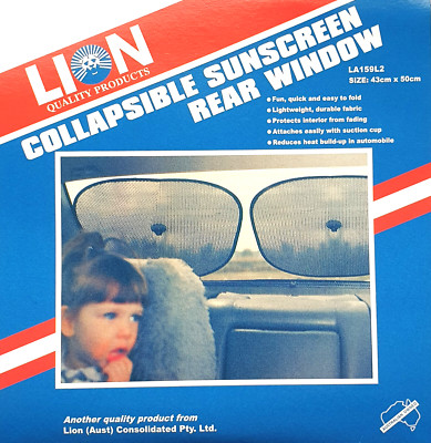 Rear Window Collapsible Sunscreen Sun Shades Twin Pack UV Protection ...