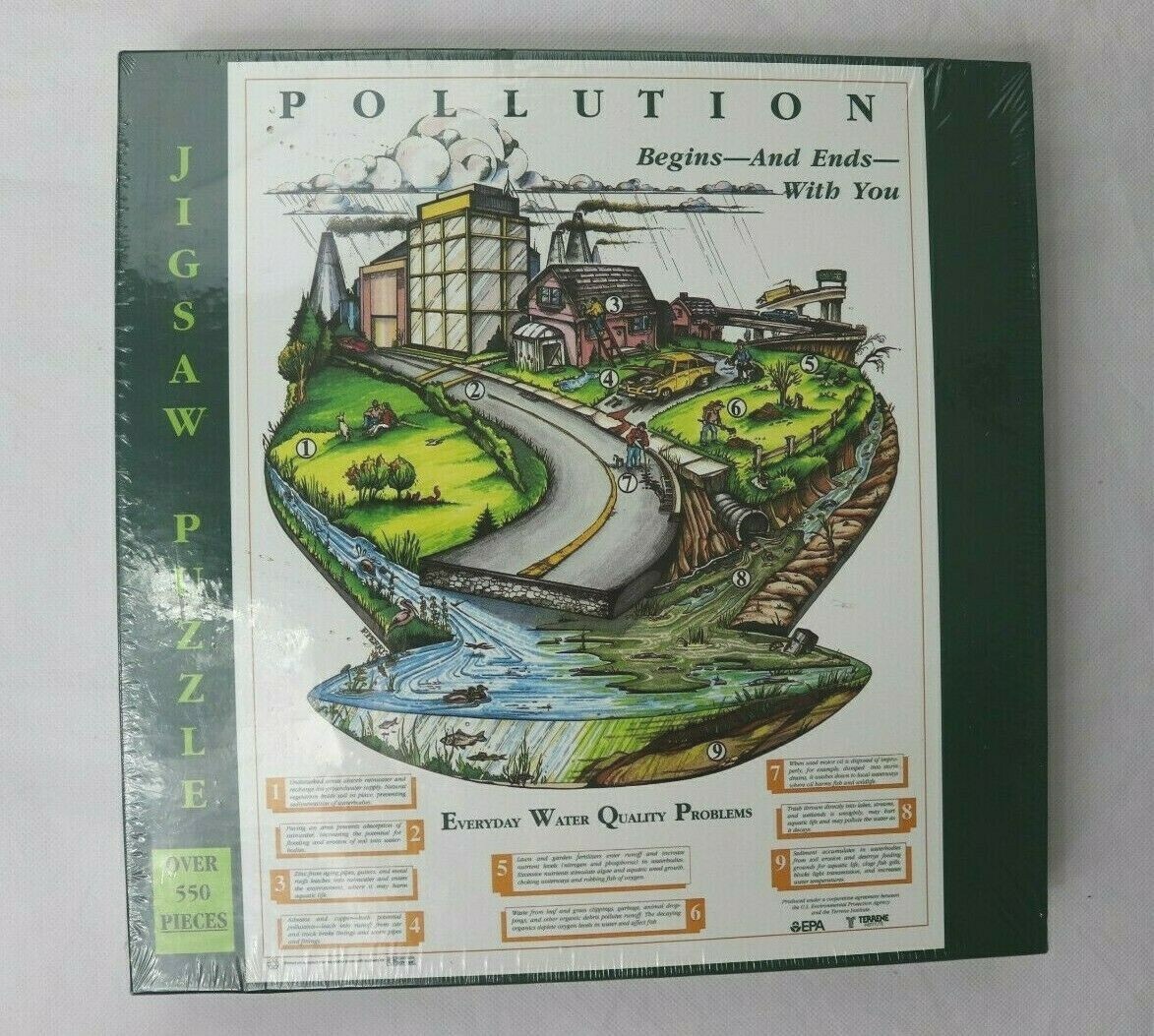 Pollution Begins and Ends With You 550 Piece Jigsaw Puzzle 18" X 24 ...