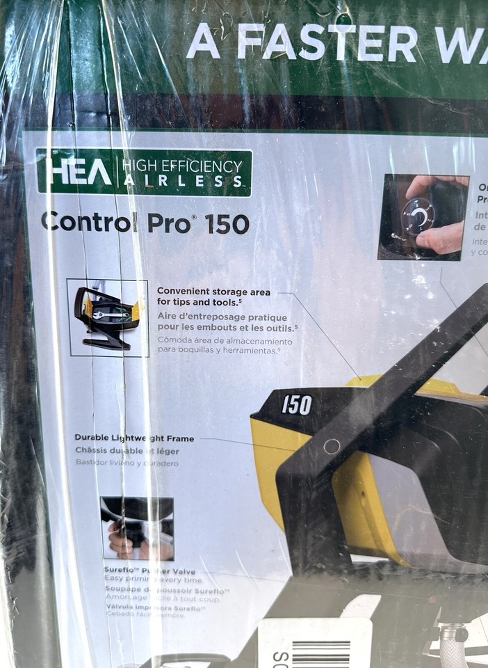 Wagner Control Pro 150 High Efficiency Airless Paint & Stain Sprayer ...