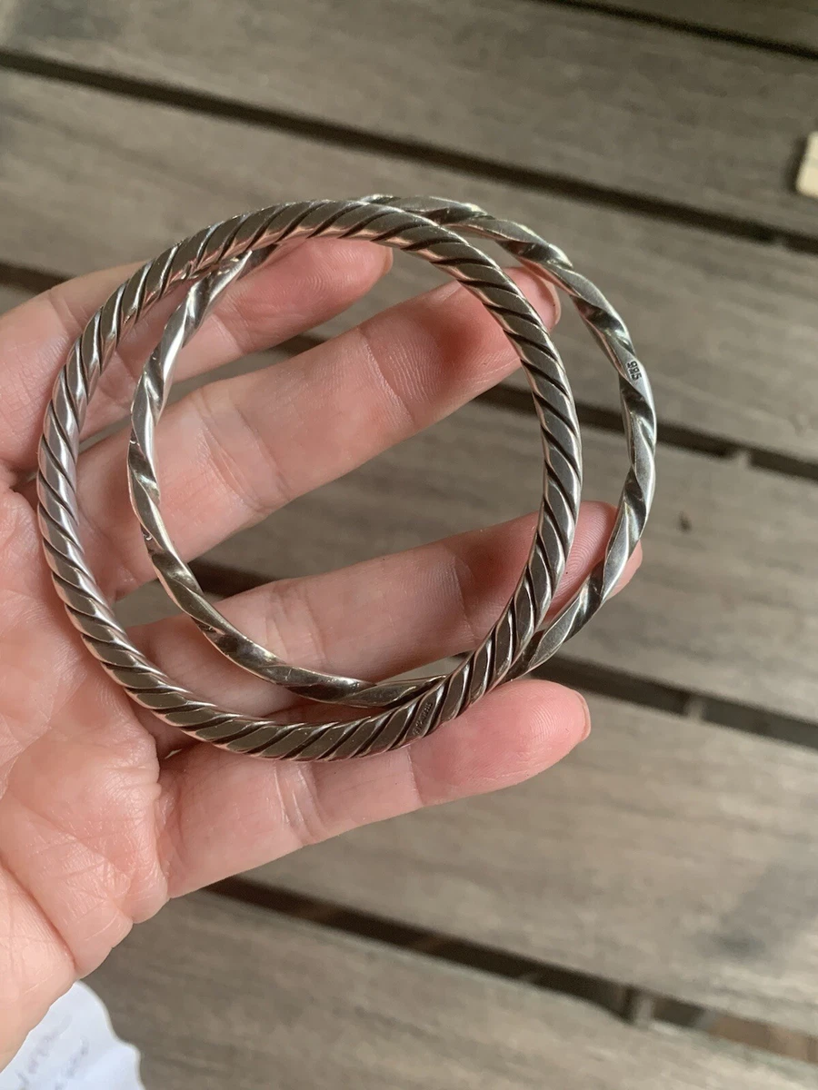 Sterling Silver Cable Bracelets