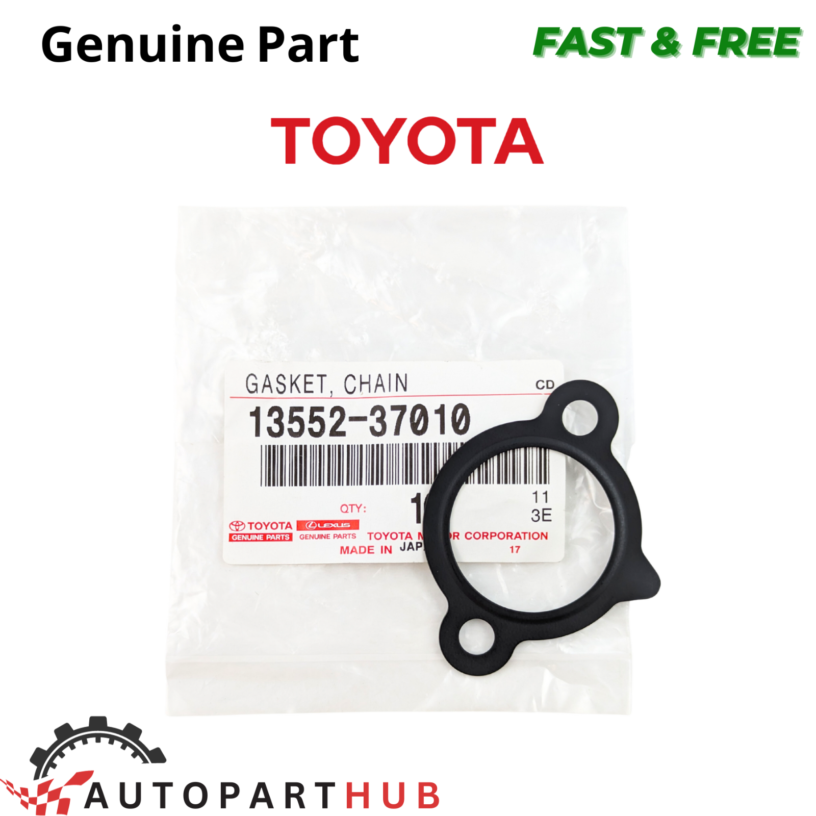 GENUINE TOYOTA CHAIN TENSIONER GASKET COROLLA PRIUS MATRIX XD CT200H ...