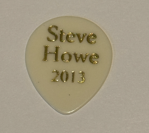ASIA STEVE HOWE GUITAR PICK 2013 TOUR PLECTRUM YES GTR BAND STAGE ...