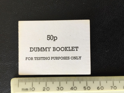GB DUMMY BOOKLET FOR TESTING PURPOSES ONLY INC. 10 x TEST STAMPS | eBay UK