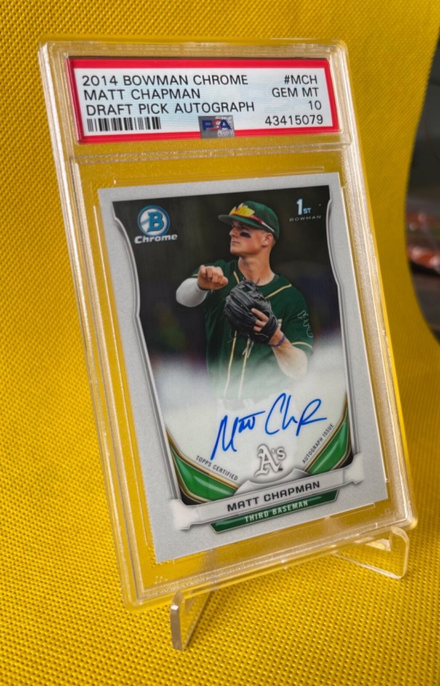 Matt Chapman 2014 Bowman Chrome Draft AUTO PSA 10 Rookie RC | eBay