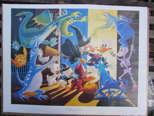 "Halloween In Duckburg" Poster Print Carl Barks Olegmalde-Kalender ...