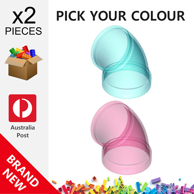 2x Genuine LEGO™ - Cylinder Tube Curved 45 degrees - 49737 New Parts ...