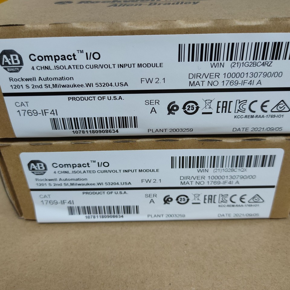 AB 1769-IF4I SER A Compact I/O Analog Input Module New Factory Sealed ...