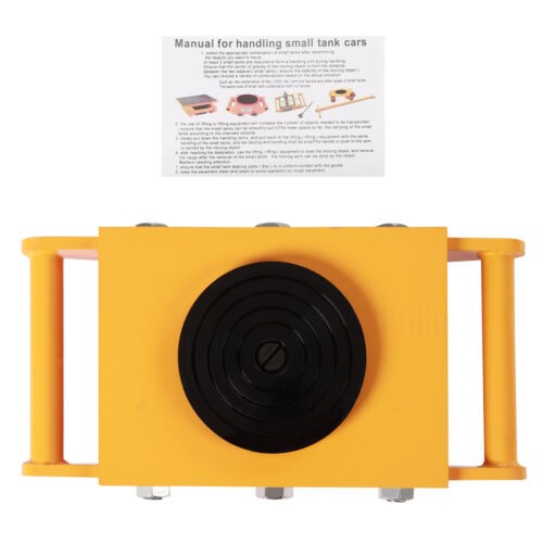 8T 360° Dolly Skate Machinery Roller Mover Heavy Duty Cargo Trolley ...