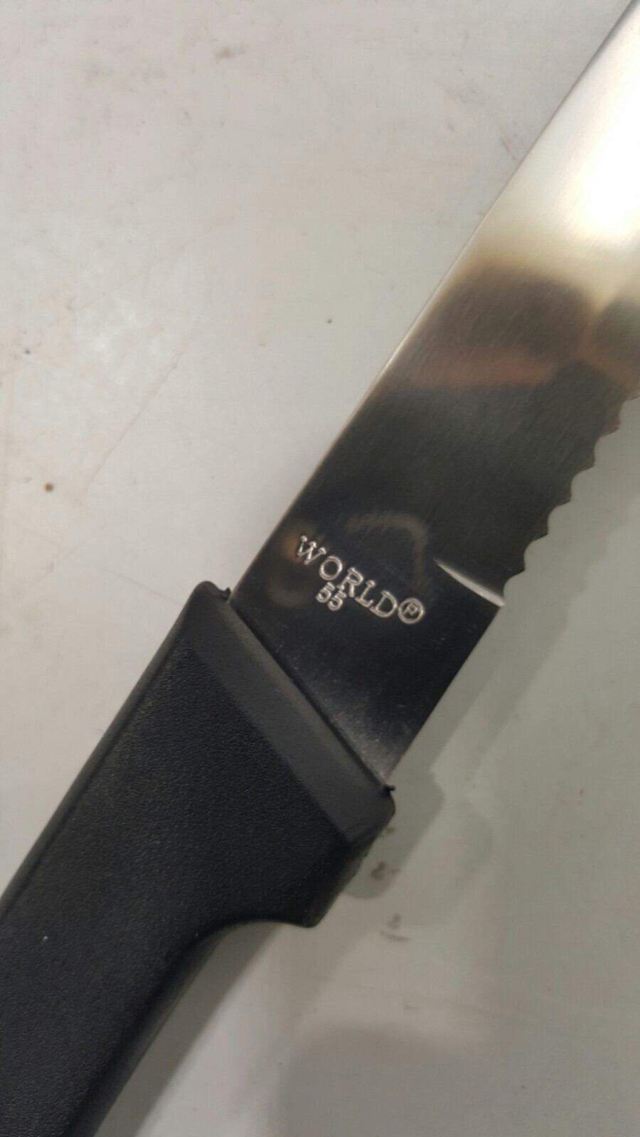 World Tableware Steak Knife 8 3/4 BLK Plastic Handle 2012702,12QTY | eBay