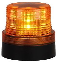 Battery Operated Amber LED Beacon Safety Flashing Light Warning ...