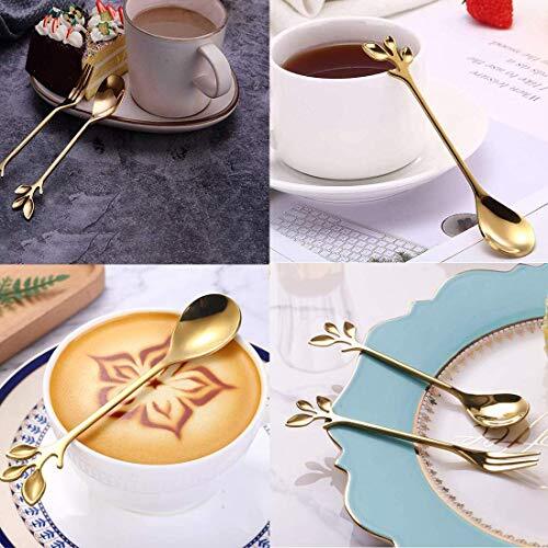 12packstainless Steel Creative Coffee Spoon Soup Spoons Sugar Spoons ...
