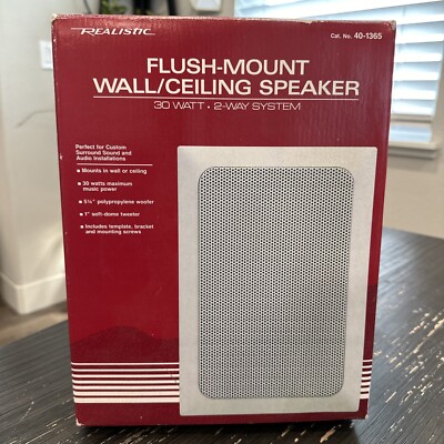 Radio Shack Flush Mount Wall Ceiling Speaker 30 Watts NIB | eBay