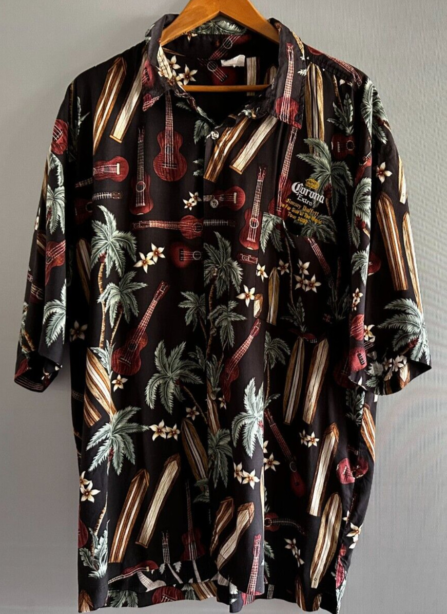 mens Jimmy Buffet Corona The Far Side Tour Button Up … - Gem