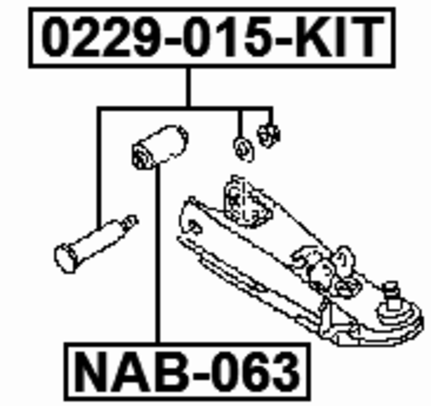 Repair Kit, Camber Adjusting Eccentric Bolt Febest 0229-015-KIT OEM ...