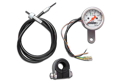 HARLEY Mini 48mm Speedometer with 2:1 Ratio fits 0- Custom, 0- Custom ...