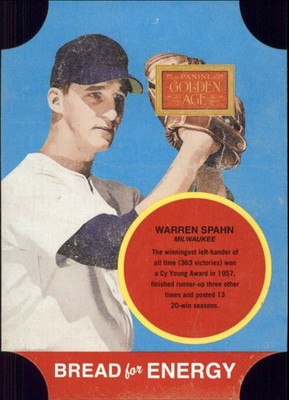2013 Panini Golden Age Bread For Energy #2 Warren Spahn - BB | eBay