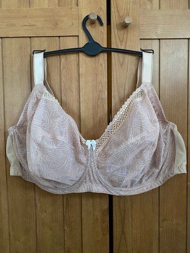 M&S COLLECTION Mesh Wired Extra Support Bra Beige Uk Size 44F | eBay