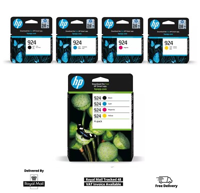Genuine HP 924 CMYK/ Multipack Ink Cartridges for OfficeJet Pro 8134e ...
