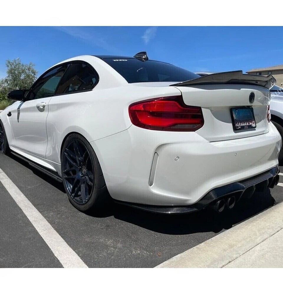 Real Carbon Rear Trunk Lip Spoiler Wing For BMW 2Series F22 F87 M2 ...