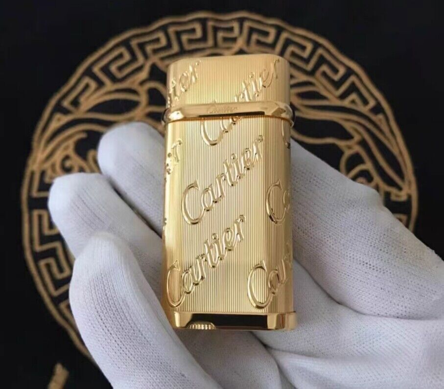 Smoking Lighter Cartier Classic Luxury Lighter Gas Lighter With Stones ...