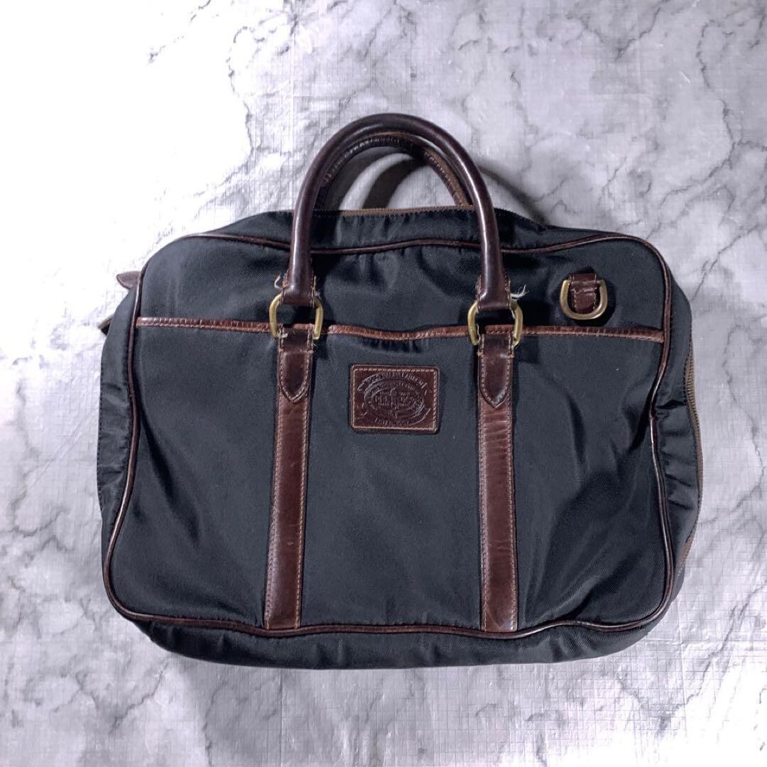 Polo Ralph Lauren Briefcase 2way Business Bag Nylon Leather Japan ...