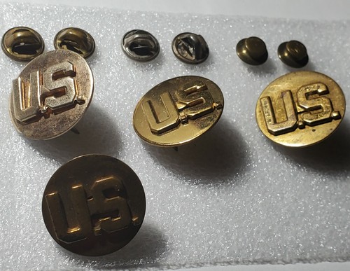 WWII U.S. ARMY COLLAR BRASS PIN -- GROUP OF 4 | eBay