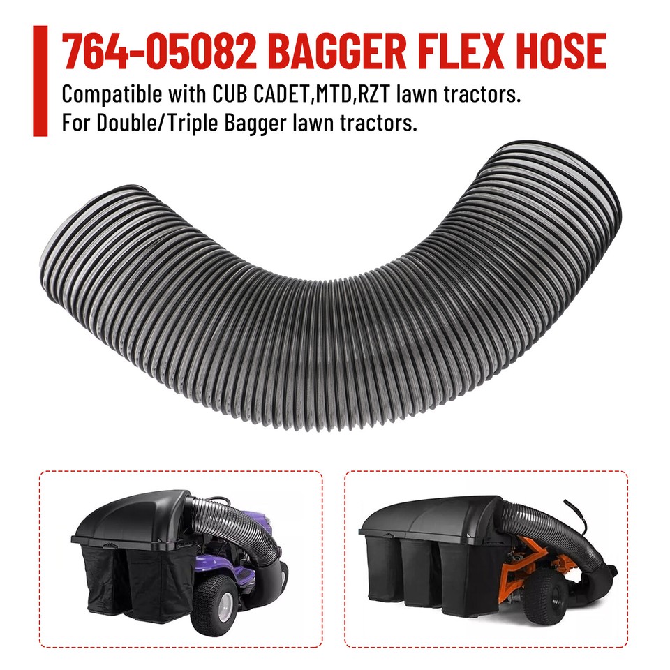UNIVARSAL IMPROVED Bagger Flex Hose FOR CUB CADET 764-05082 CRAFTSMAN ...